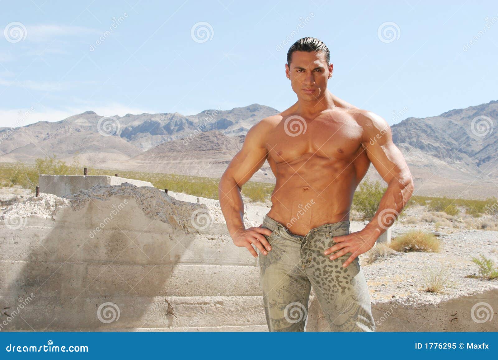 Handsome Man with Sixpack Abs Stock Image - Image of ethnic, trendy ...