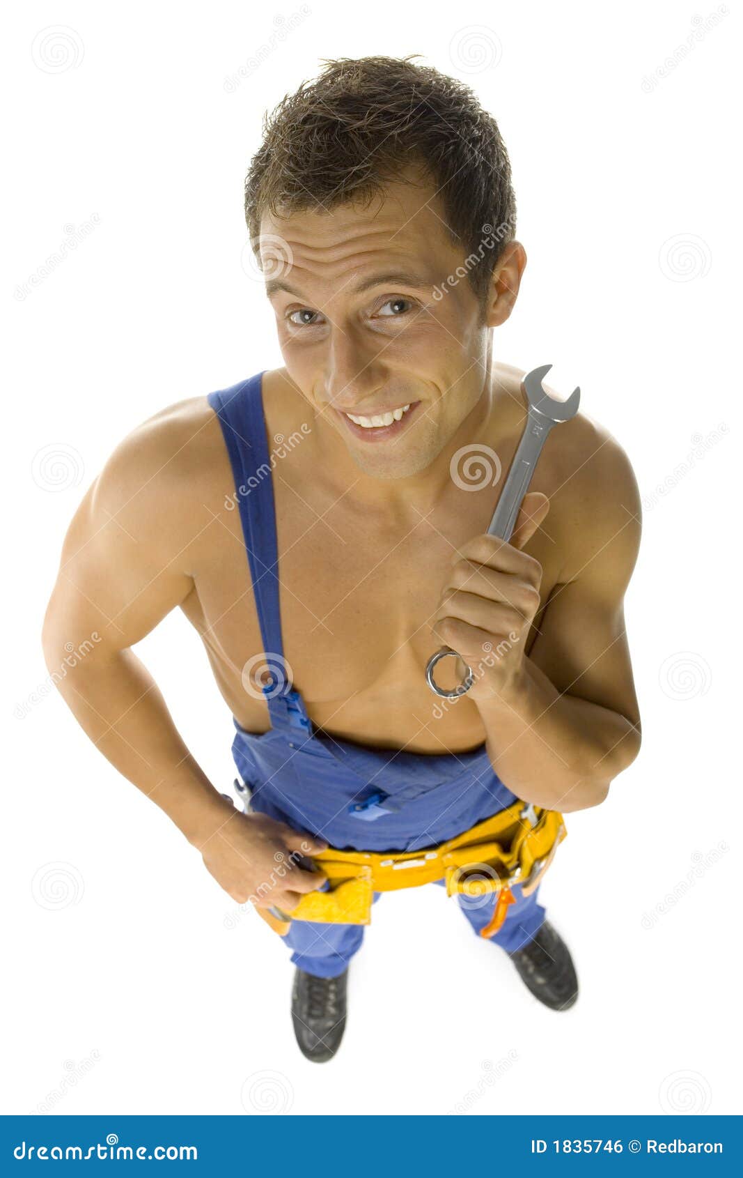 Handyman stock photo. Image of body, muscular, beautiful - 1835746