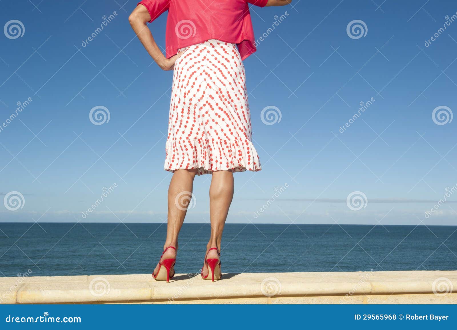 High Heel Legs Isolated Ocean Background Stock Photo - Image of lookout ...