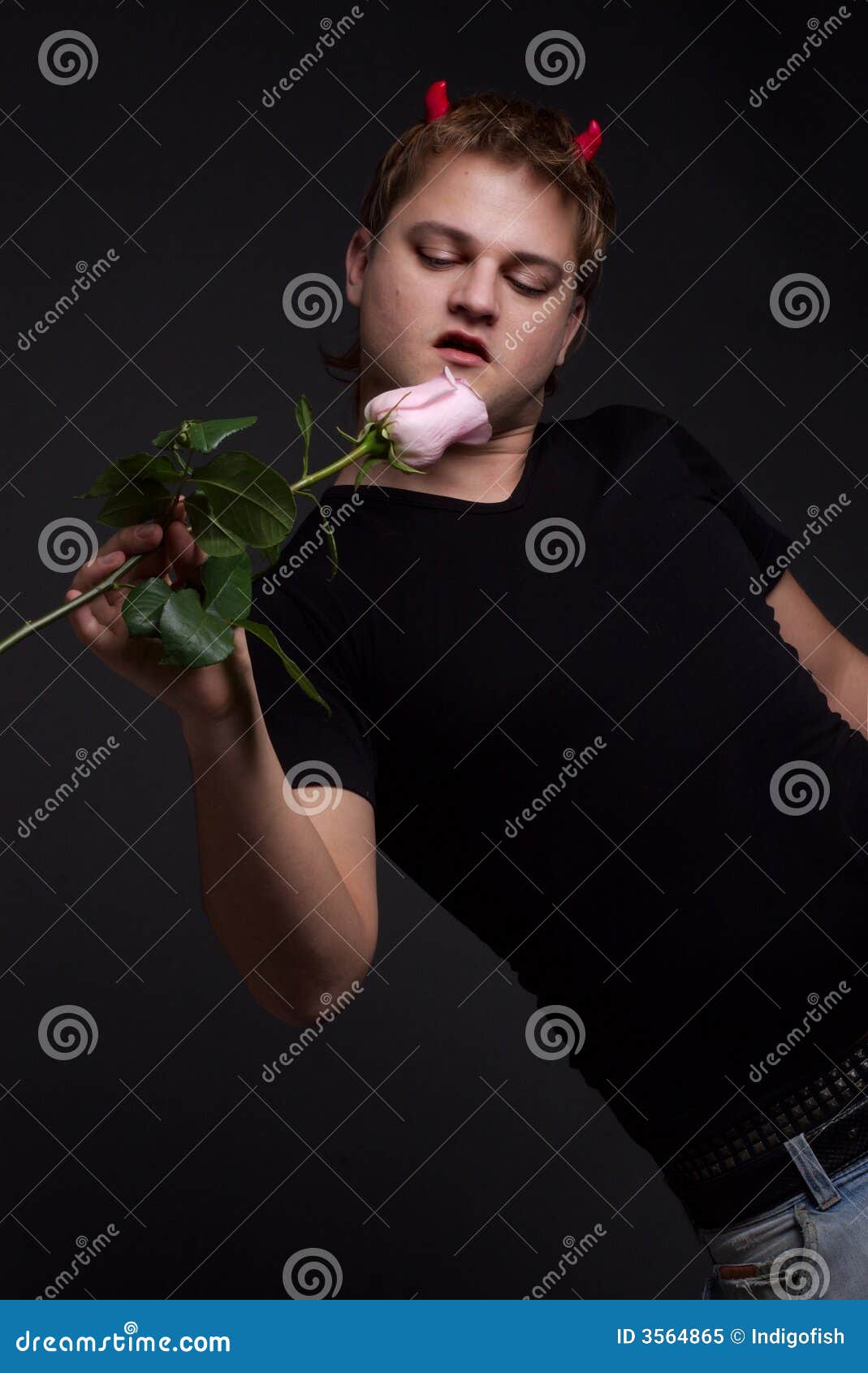 Imp stock image. Image of jeans, romanticism, naughty - 3564865