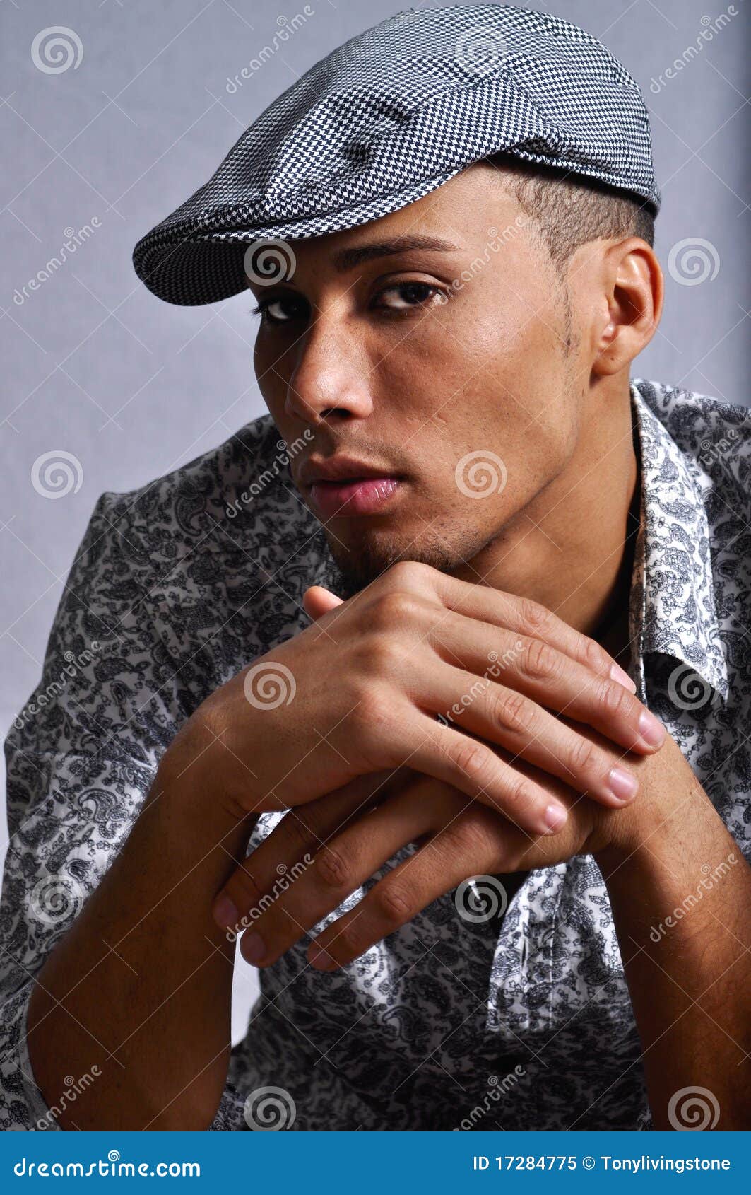 Latin man stock image. Image of modeling, hands, hispanic - 17284775