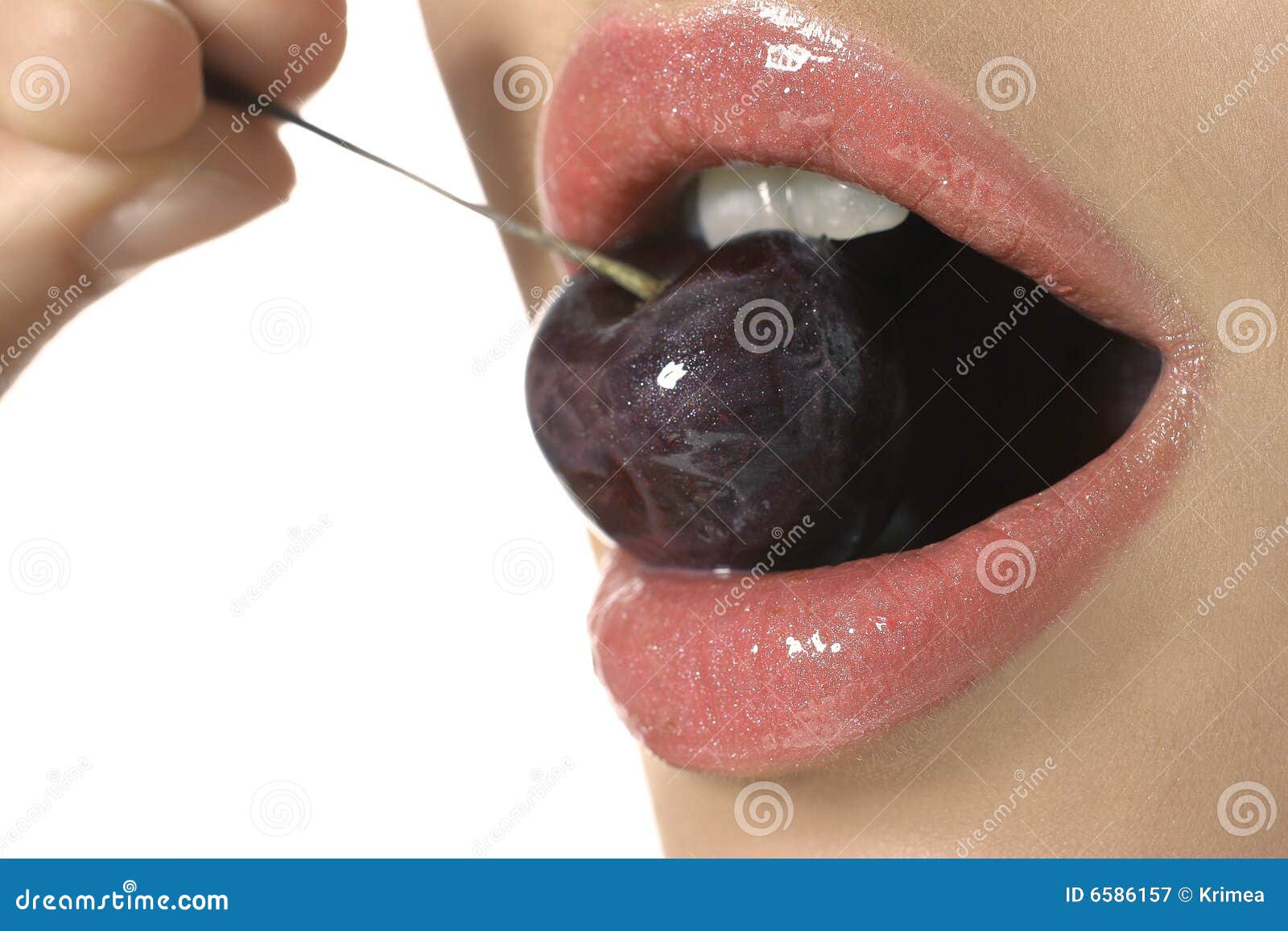 Lips stock image. Image of gloss, cherry, lipstick, beauty - 6586157