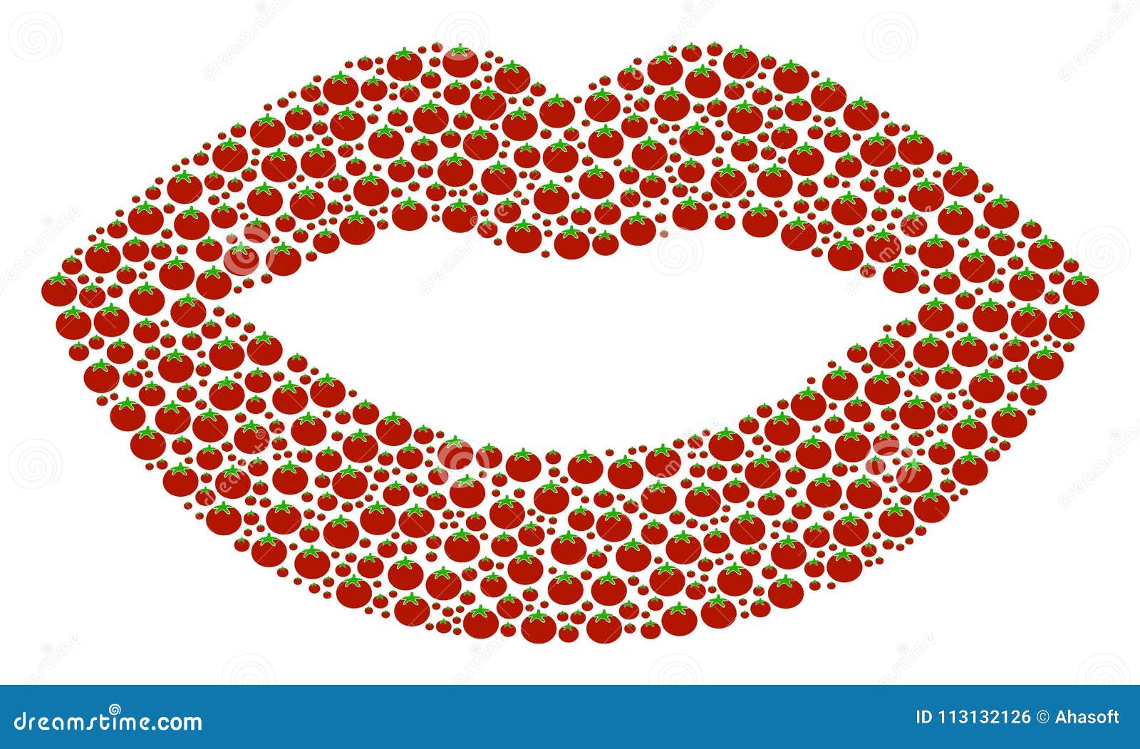 Lips Composition of Tomato stock vector. Illustration of pomodoro ...