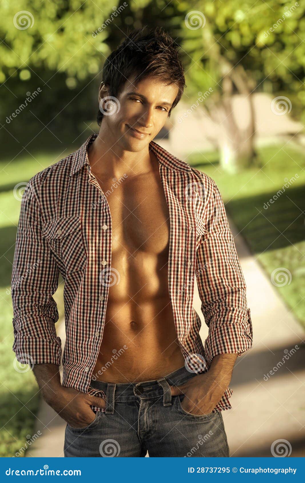 Male stock image. Image of human, jeans, attractive, friendly - 28737295