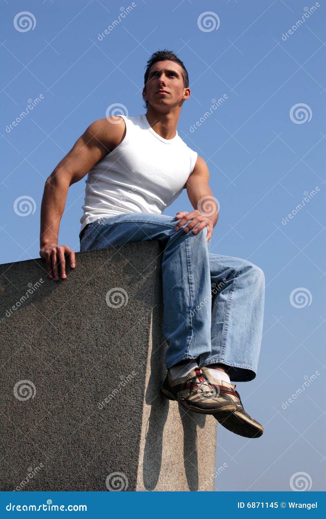 Male Model stock image. Image of shirt, sport, muscular - 6871145