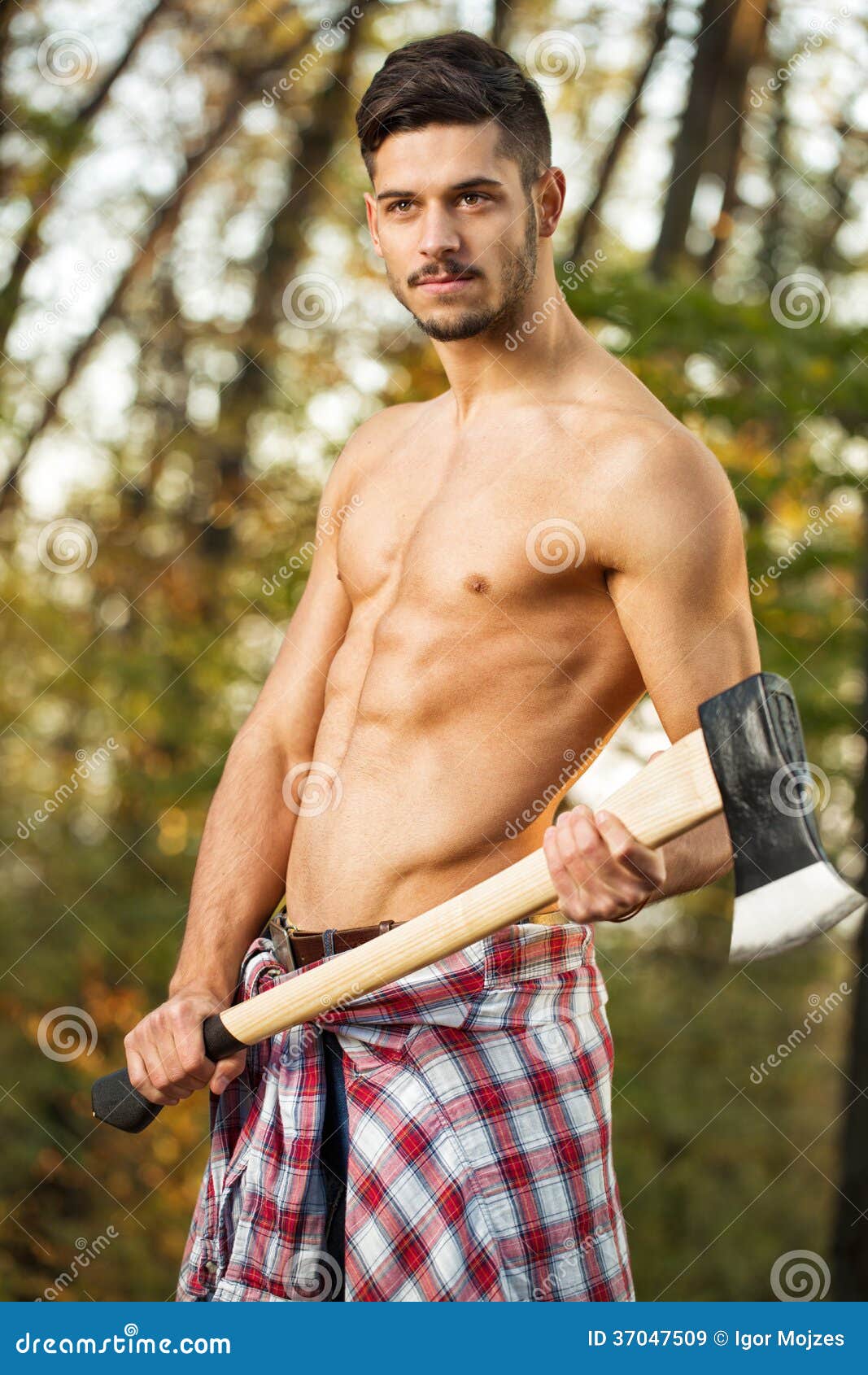 Man with axe stock image. Image of good, caucasian, danger - 37047509