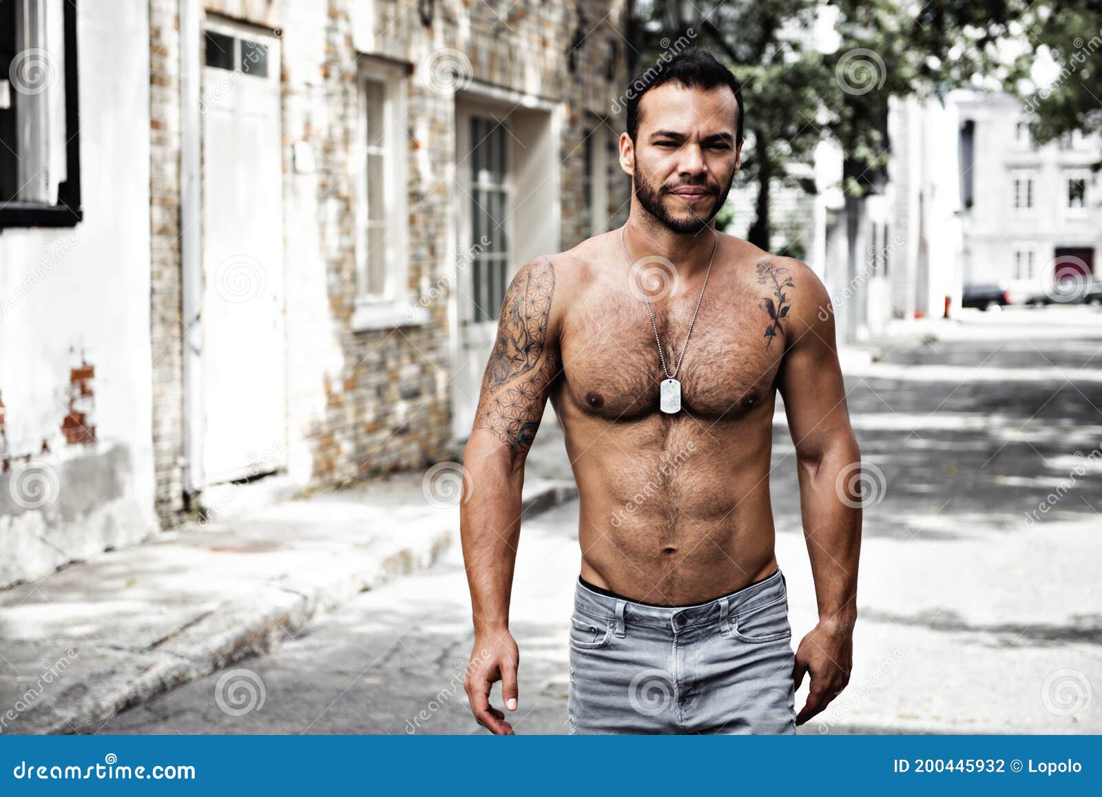 A Man Outside in a City Street Stock Photo - Image of adult, street ...