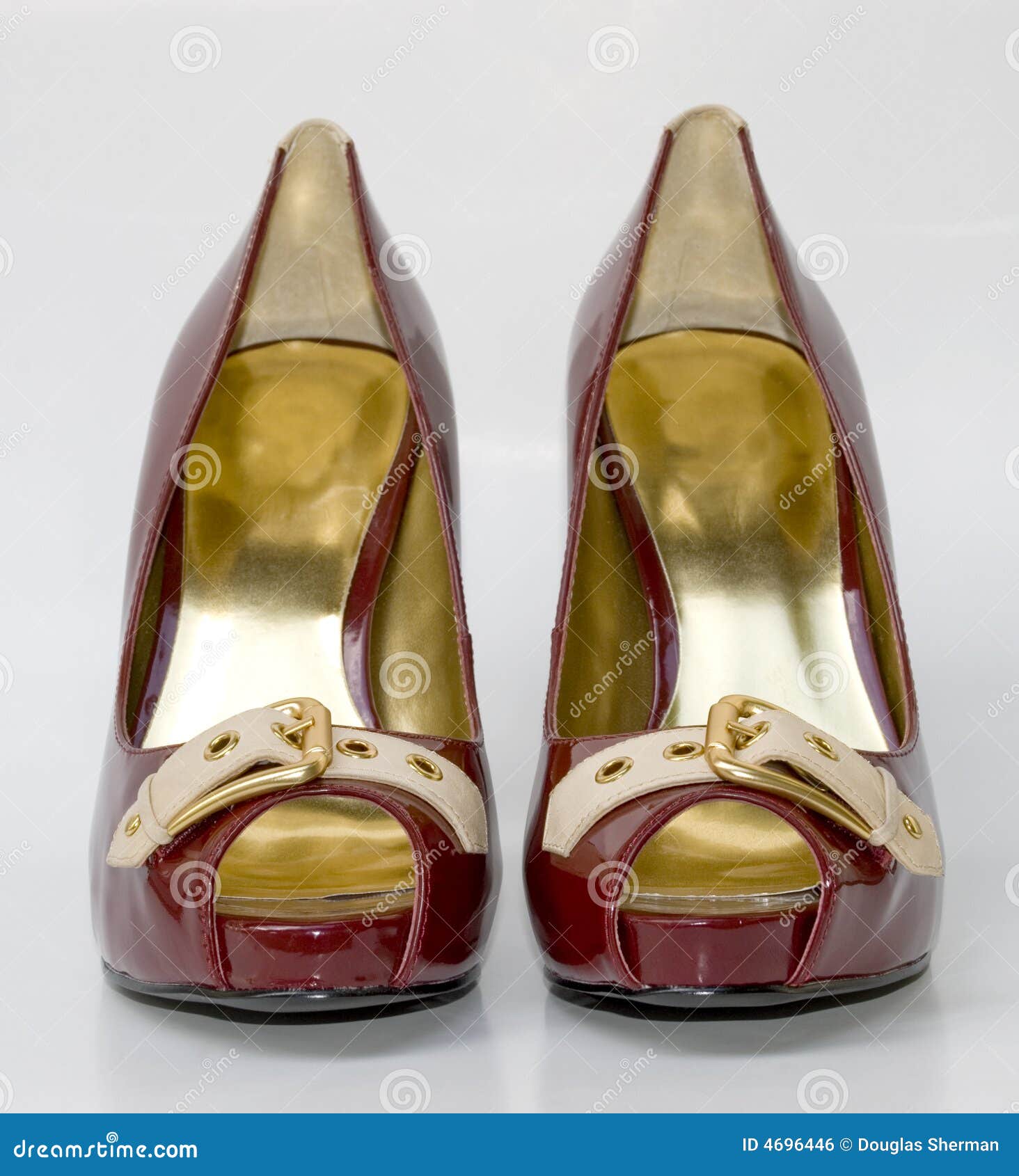 Red high heels, front stock photo. Image of allure, high - 4696446