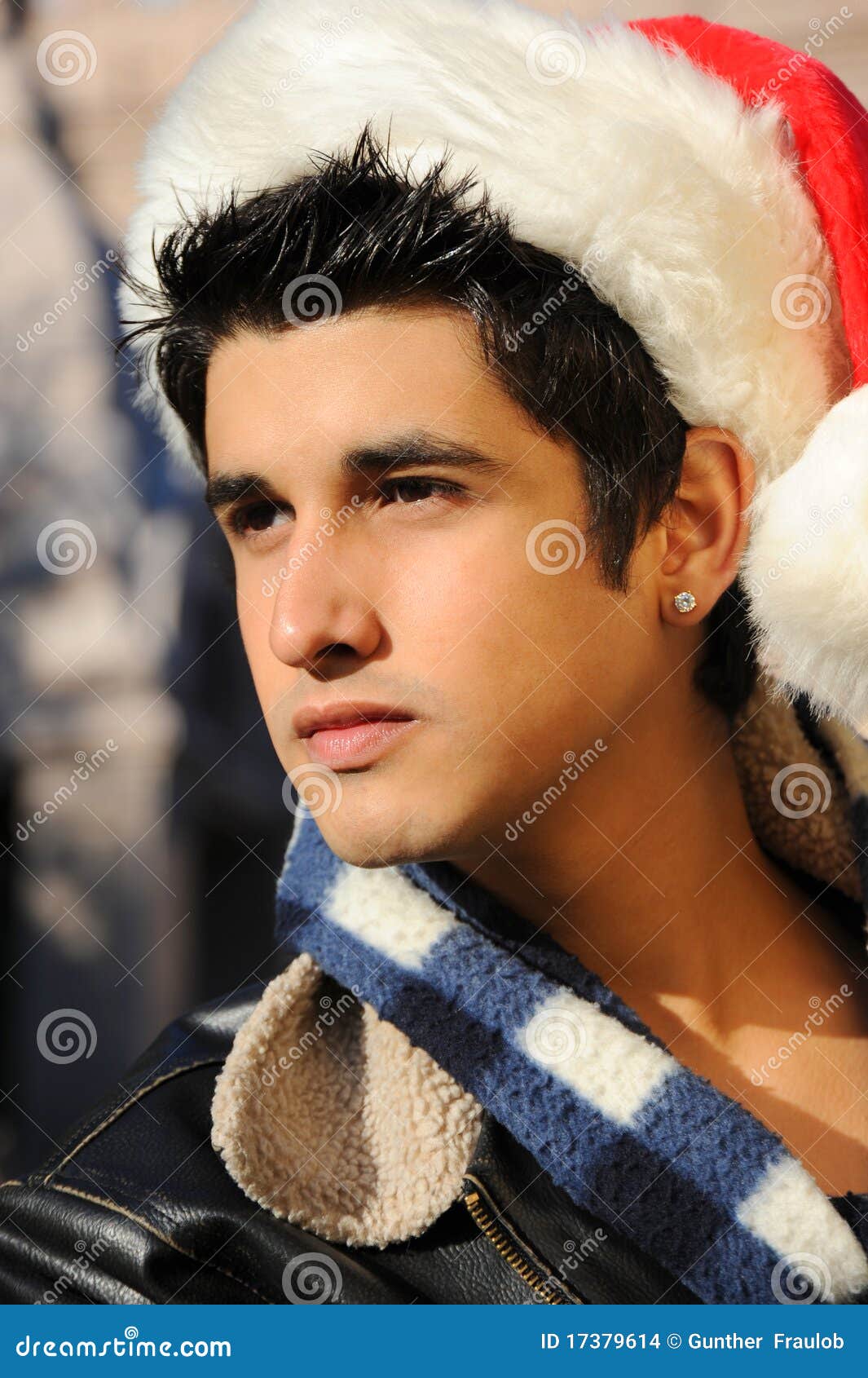 Hot looking young Santa stock photo. Image of brown, chest - 17379614