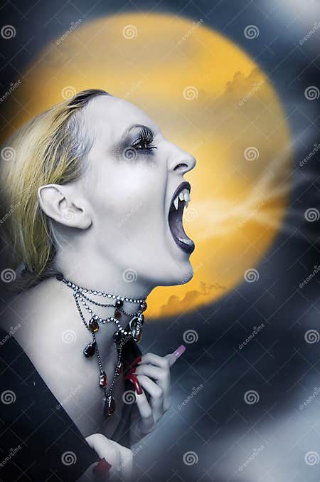 Screaming vampire stock image. Image of anger, expression - 23005511