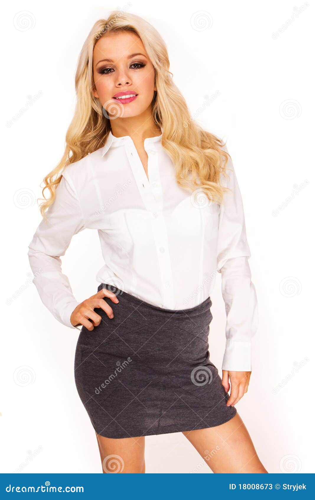Sexy Secretaresse Stock Afbeelding Afbeelding Bestaande Uit Wijfje