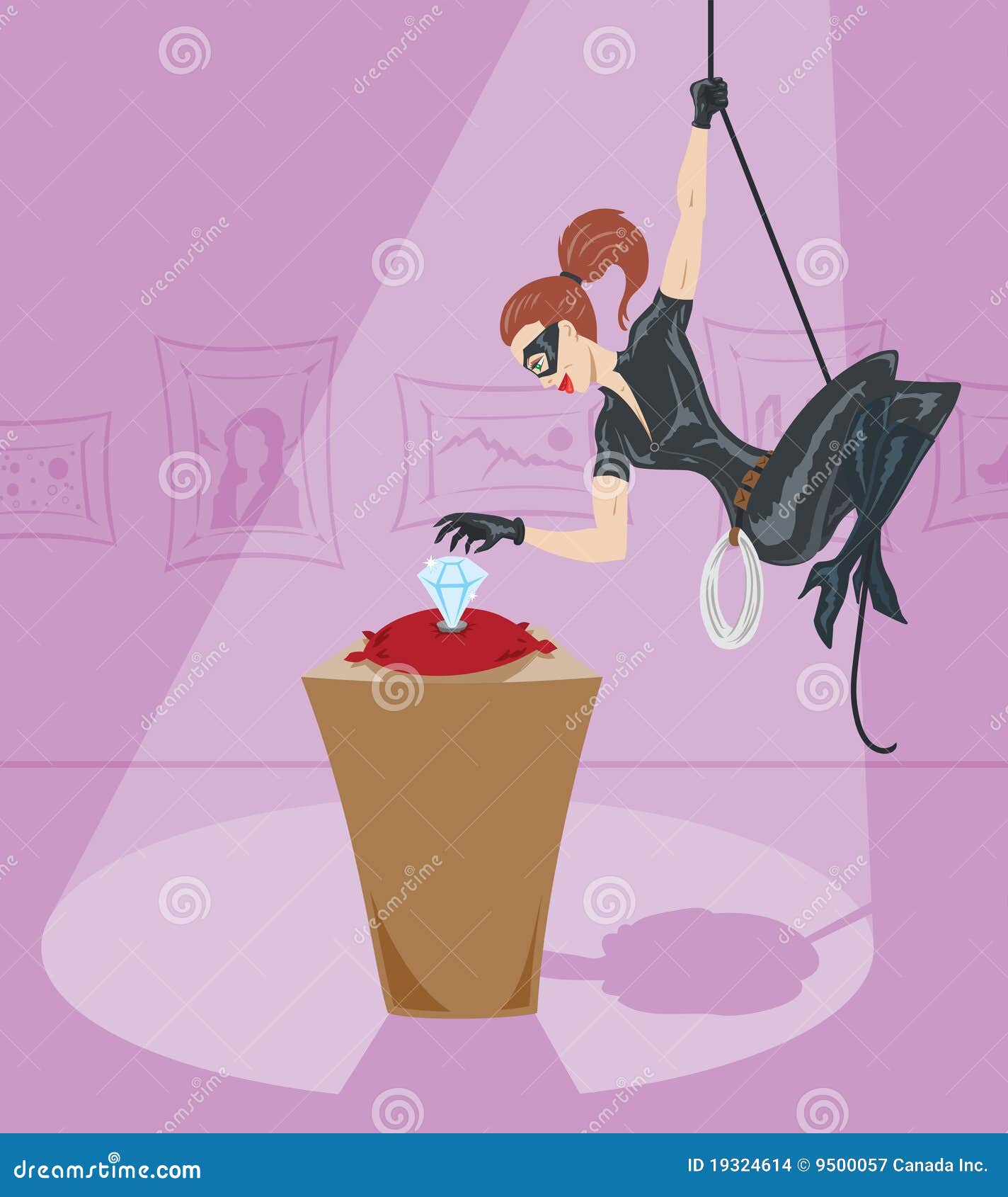 Thief Vector Illustration | CartoonDealer.com #19324614