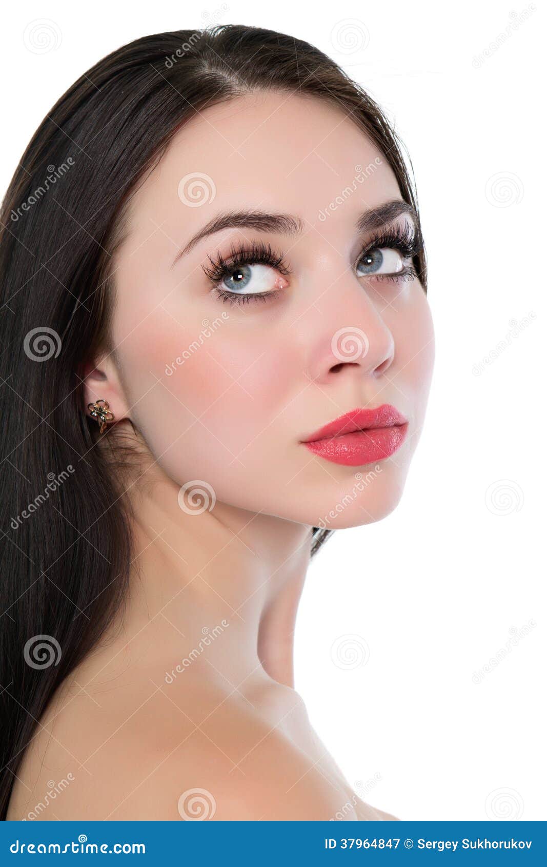 Thoughtful woman stock image. Image of attractive, adult - 37964847