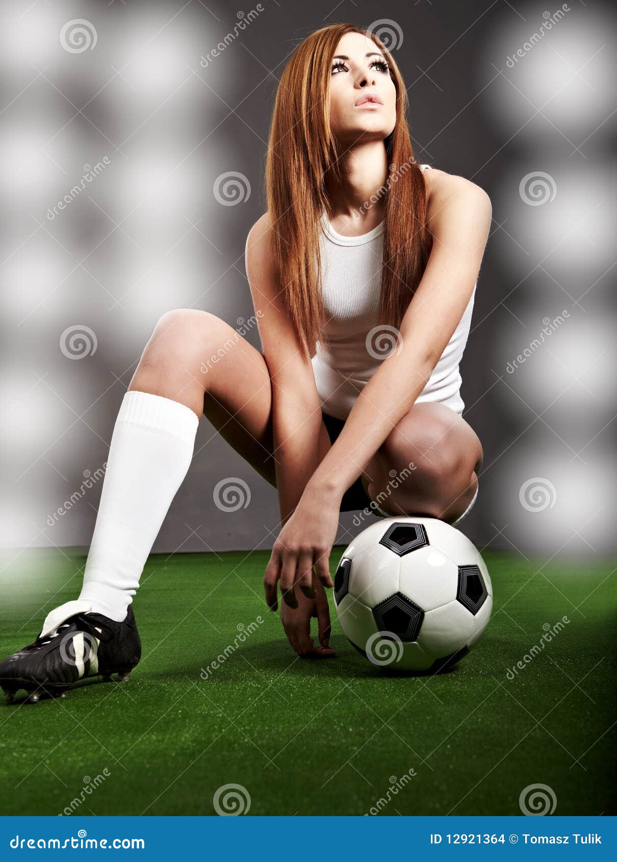 Sexy Voetballer Stock Foto Image Of Nave Spruit Achtergronden 12921364