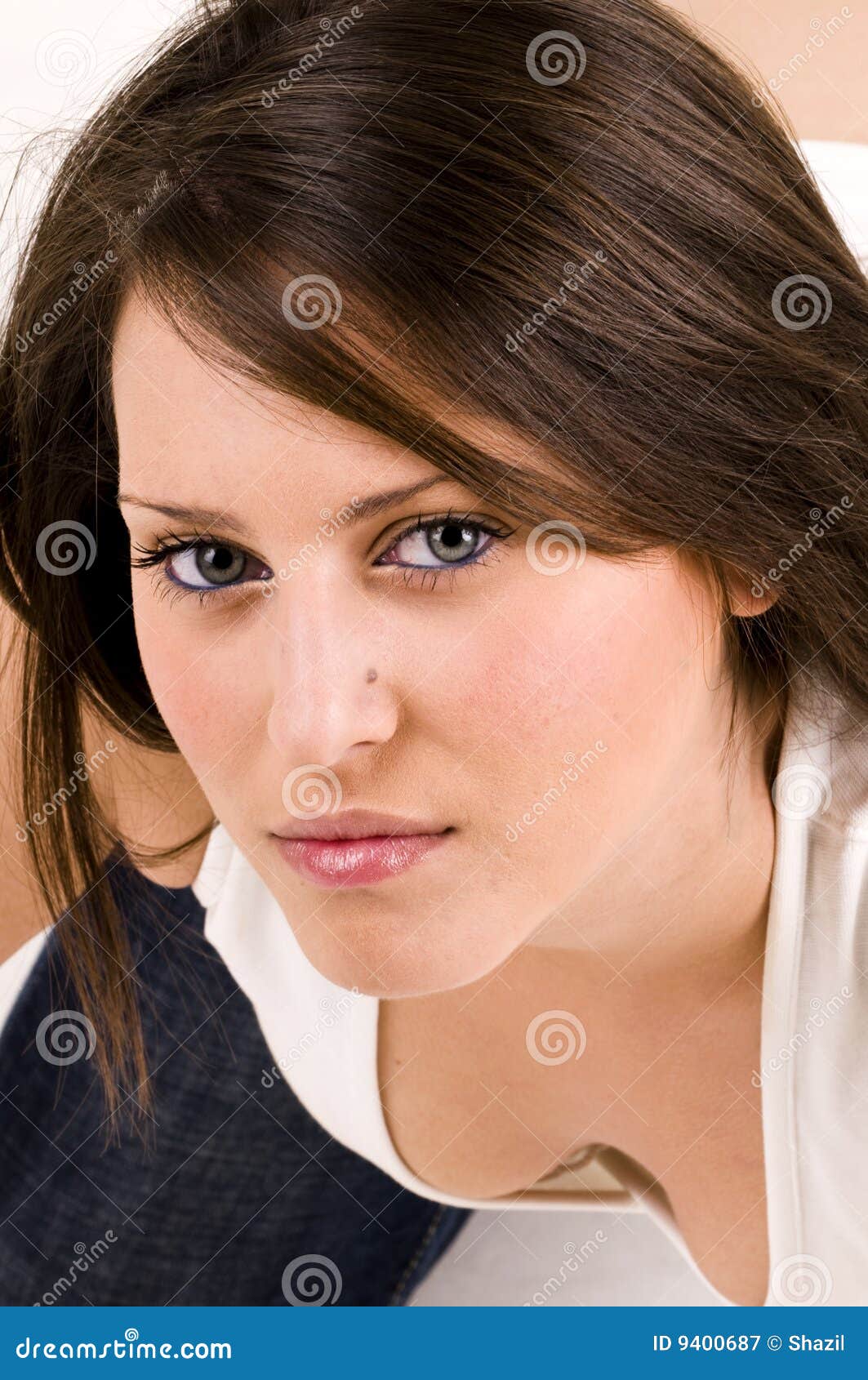 Woman stock image. Image of beautiful, girls, calm, hair - 9400687