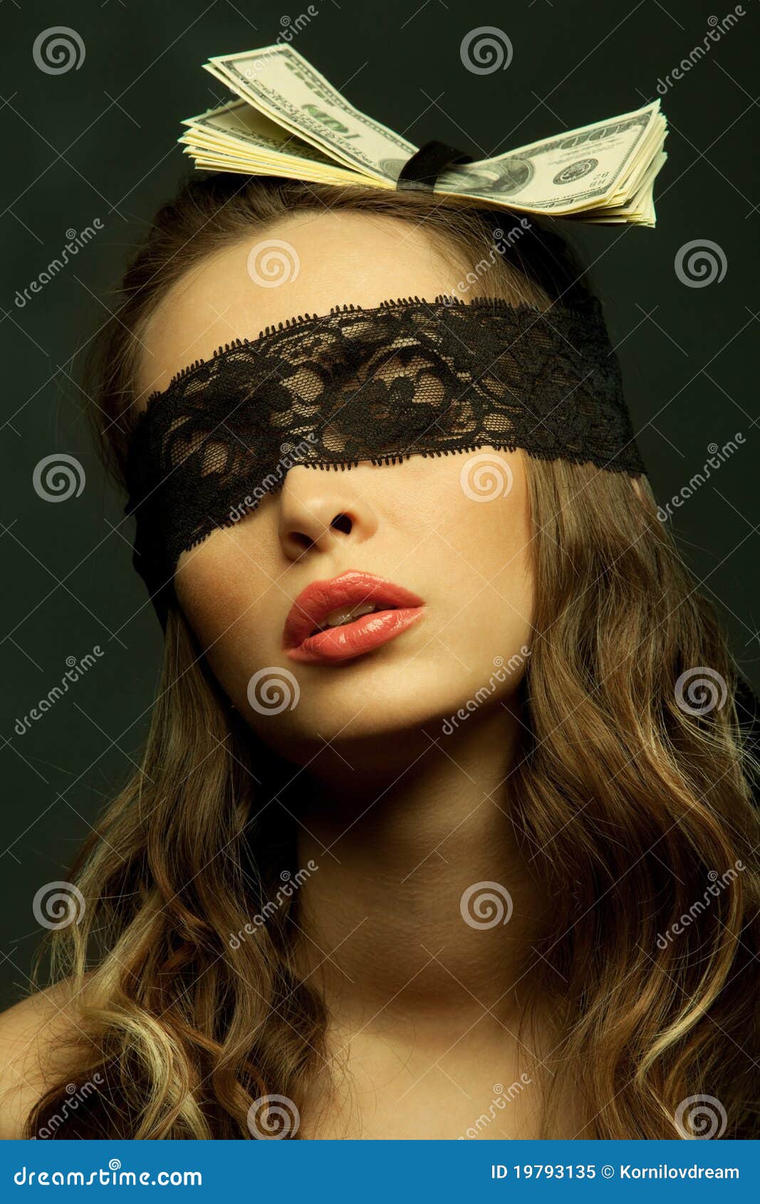 Woman with Black Openwork Lace Stock Image - Image of glow, lifestyle ...