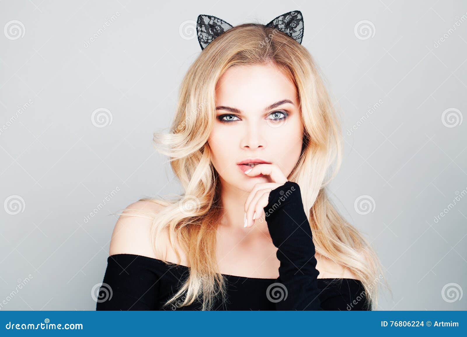 Woman with Cat Ears stock photo. Image of cosmetics, event - 76806224 Woman with Cat Ears stock photo. Image of cosmetics, event - 76806224
