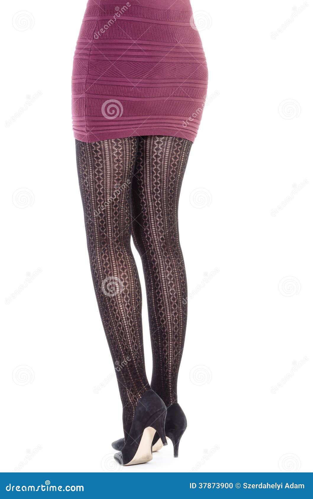 Woman leg back view stock photo. Image of isolated, health - 37873900