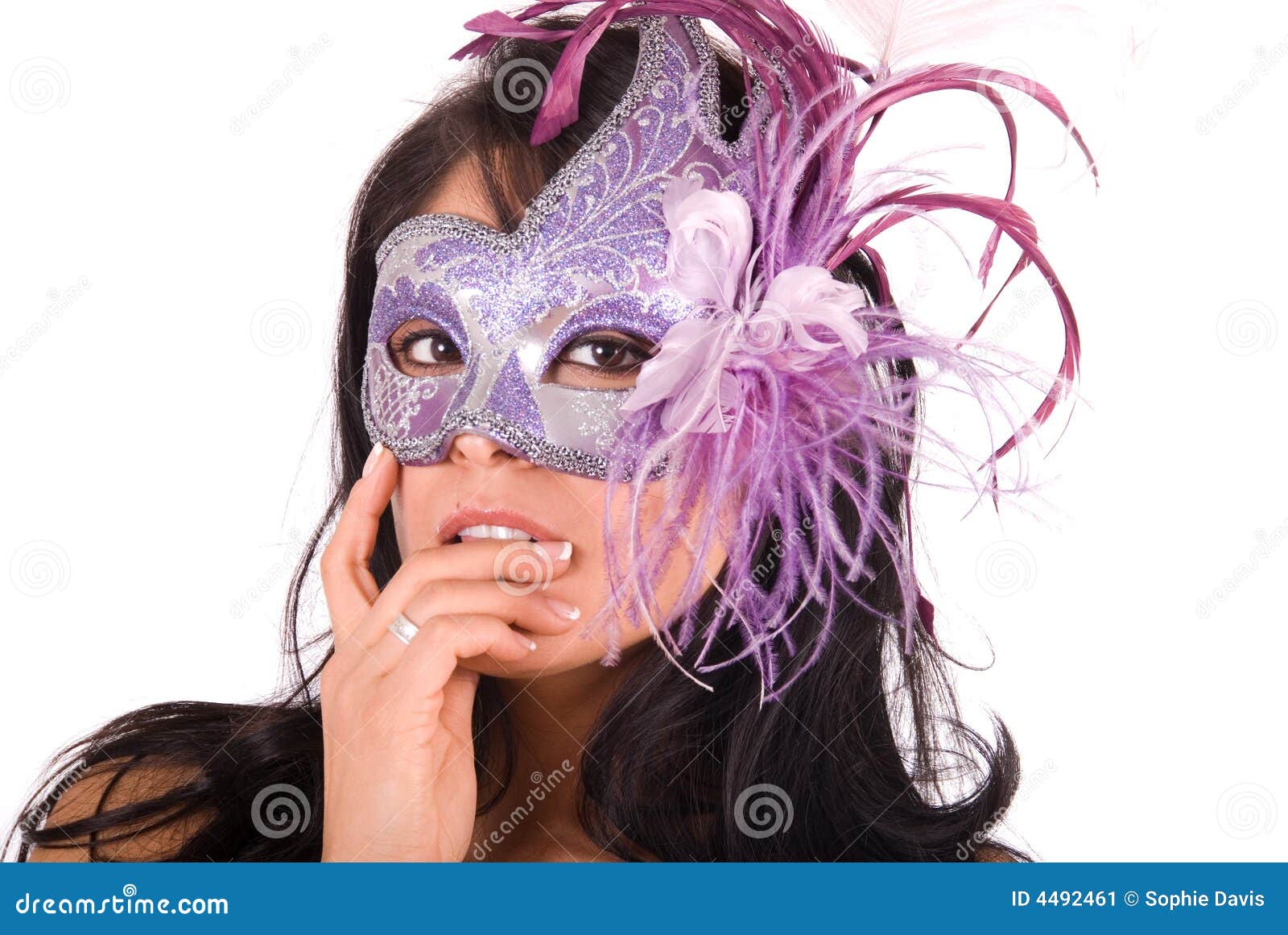 Woman wearing mask. stock image. Image of glamorous, attractive - 4492461