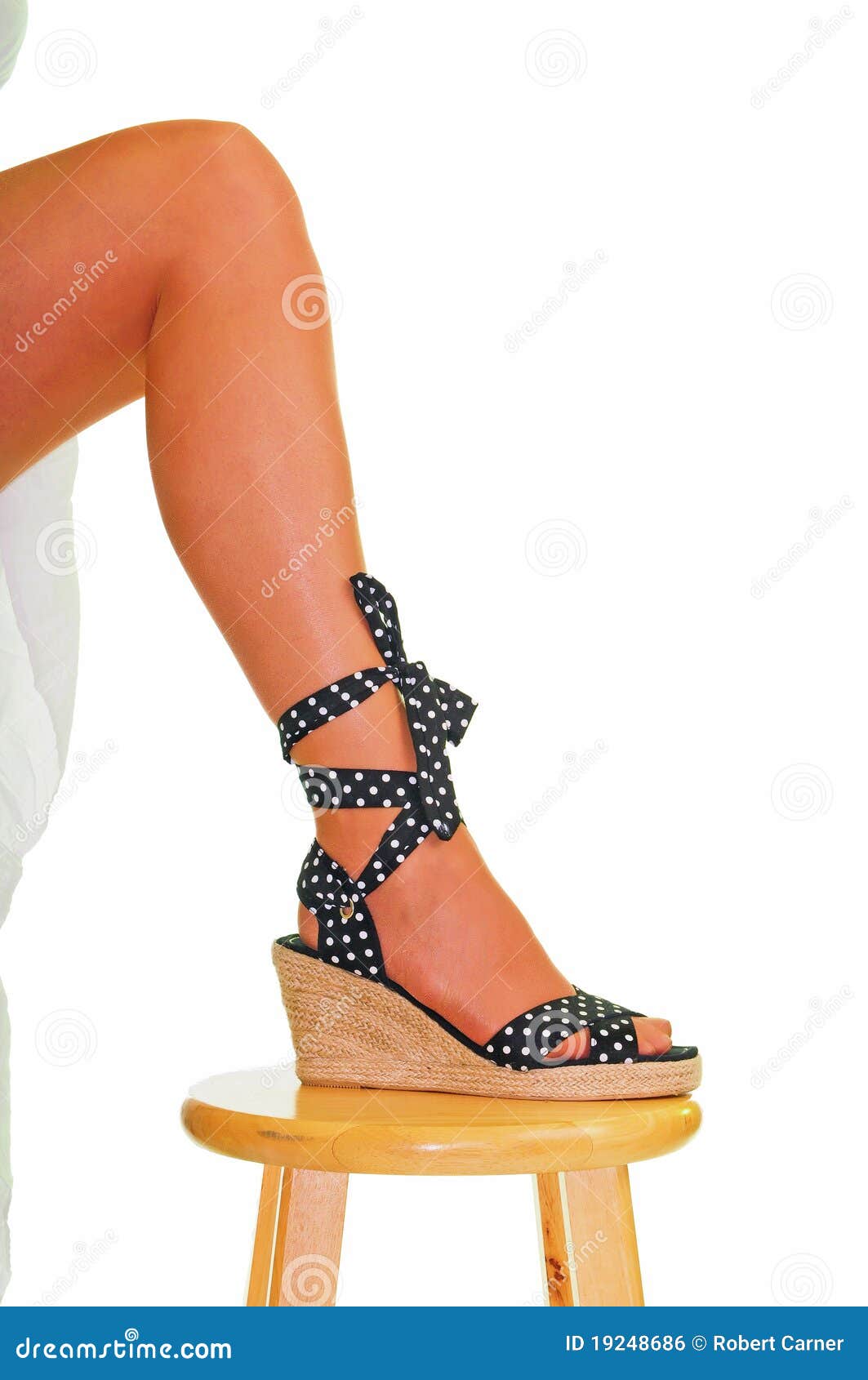 Womans leg stock photo. Image of lace, woman, stool, heel - 19248686