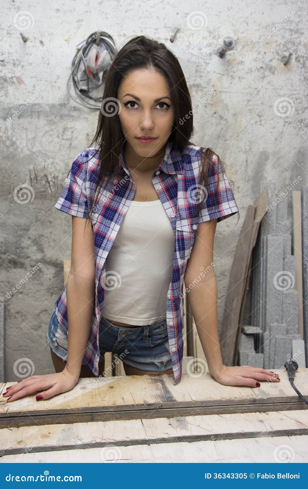 Worker stock image. Image of indoors, female, body, employee - 36343305