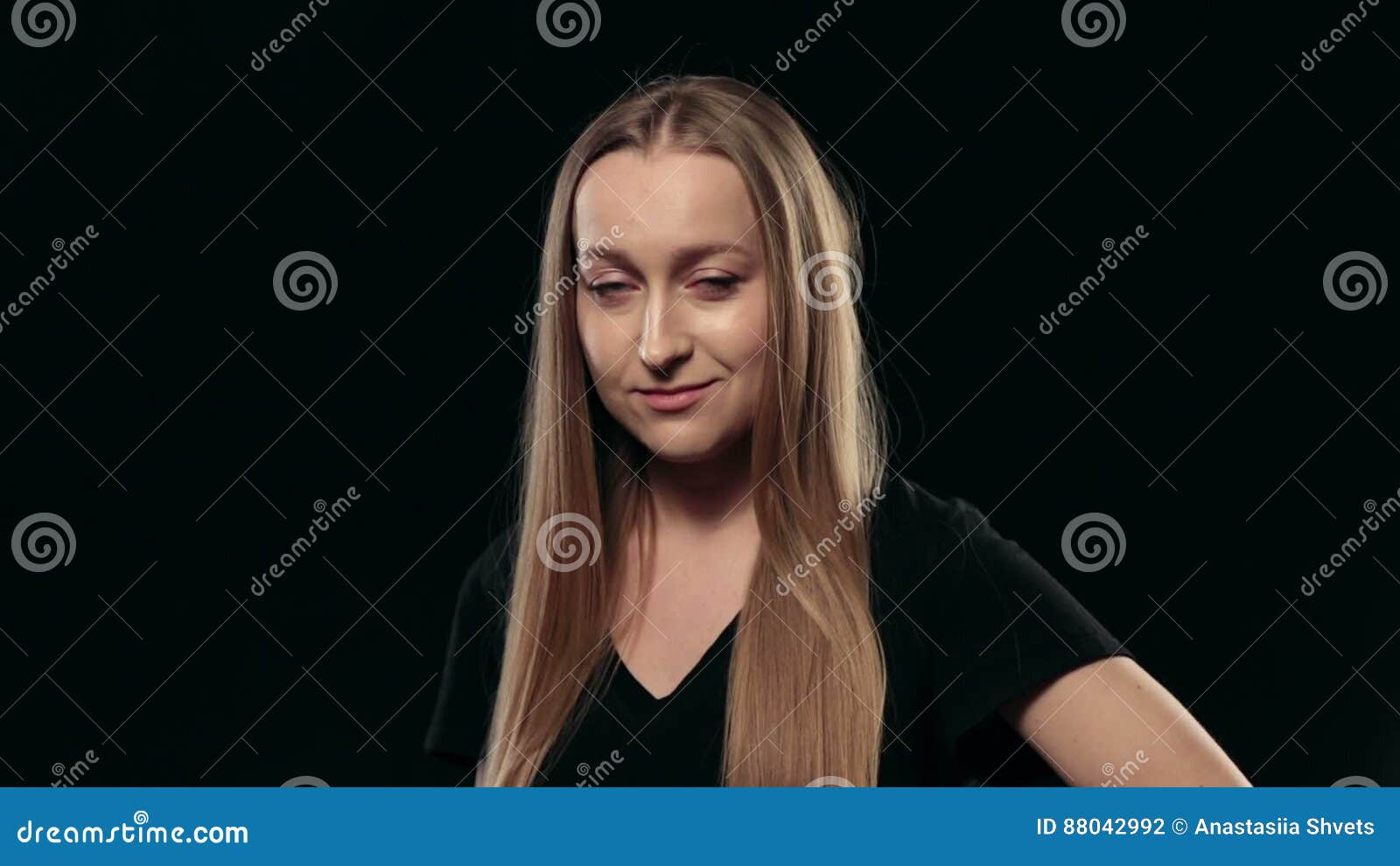Young Beautiful Woman Flirting With Camera Stock Footage Video Of