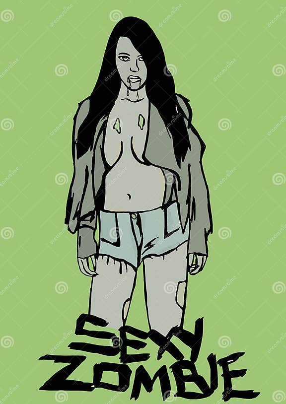 Zombie Stock Illustration Illustration Of Girl Cartoon 57068607