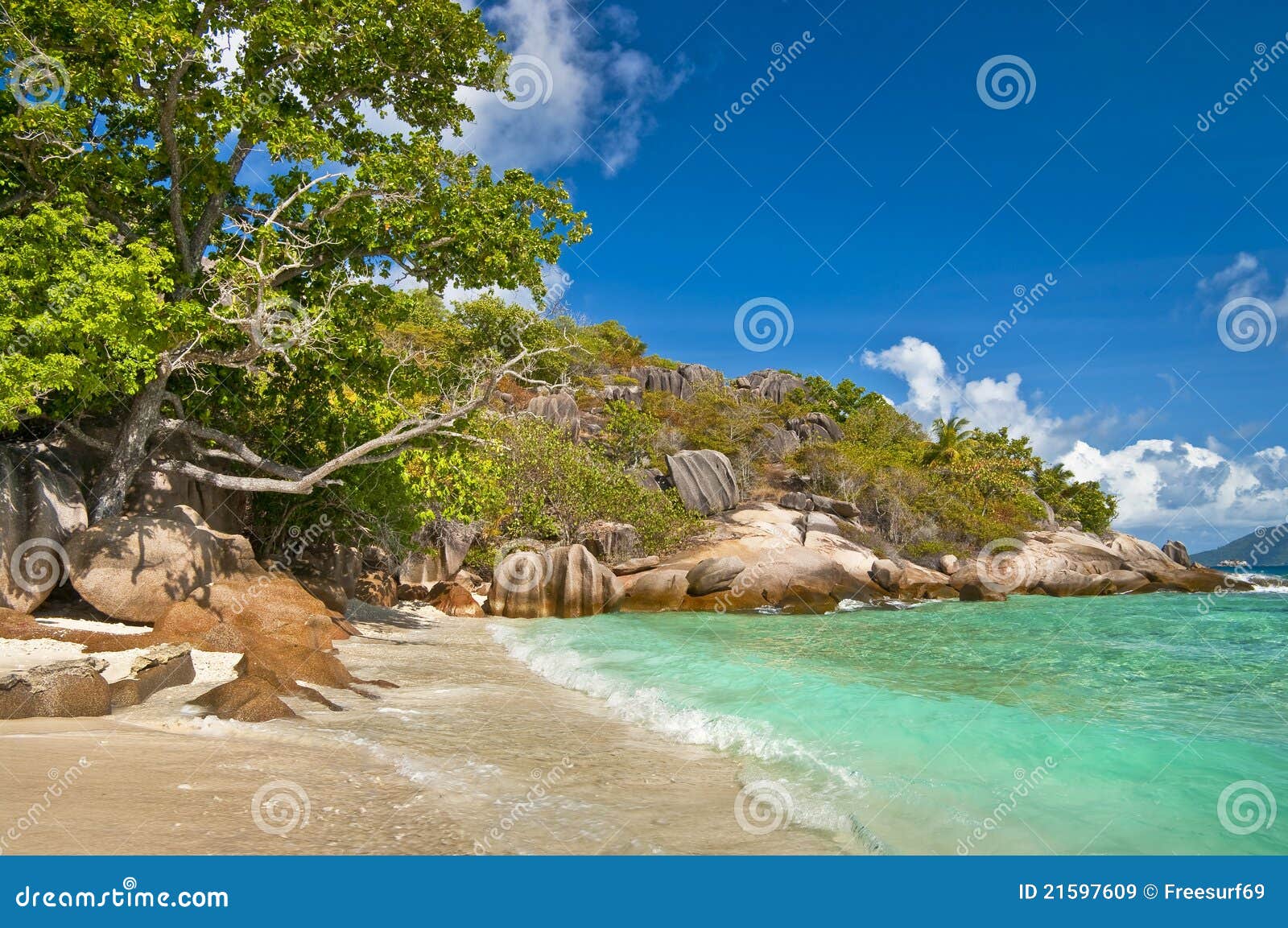 Seychelles beaches stock image. Image of nature, paradise - 21597609