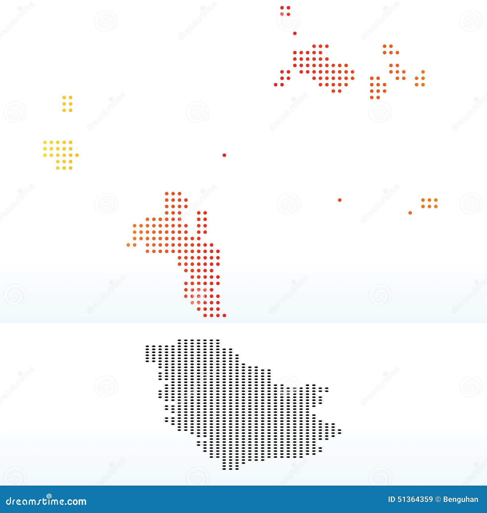 Seychelles with Dot Pattern Stock Vector - Illustration of graphics ...