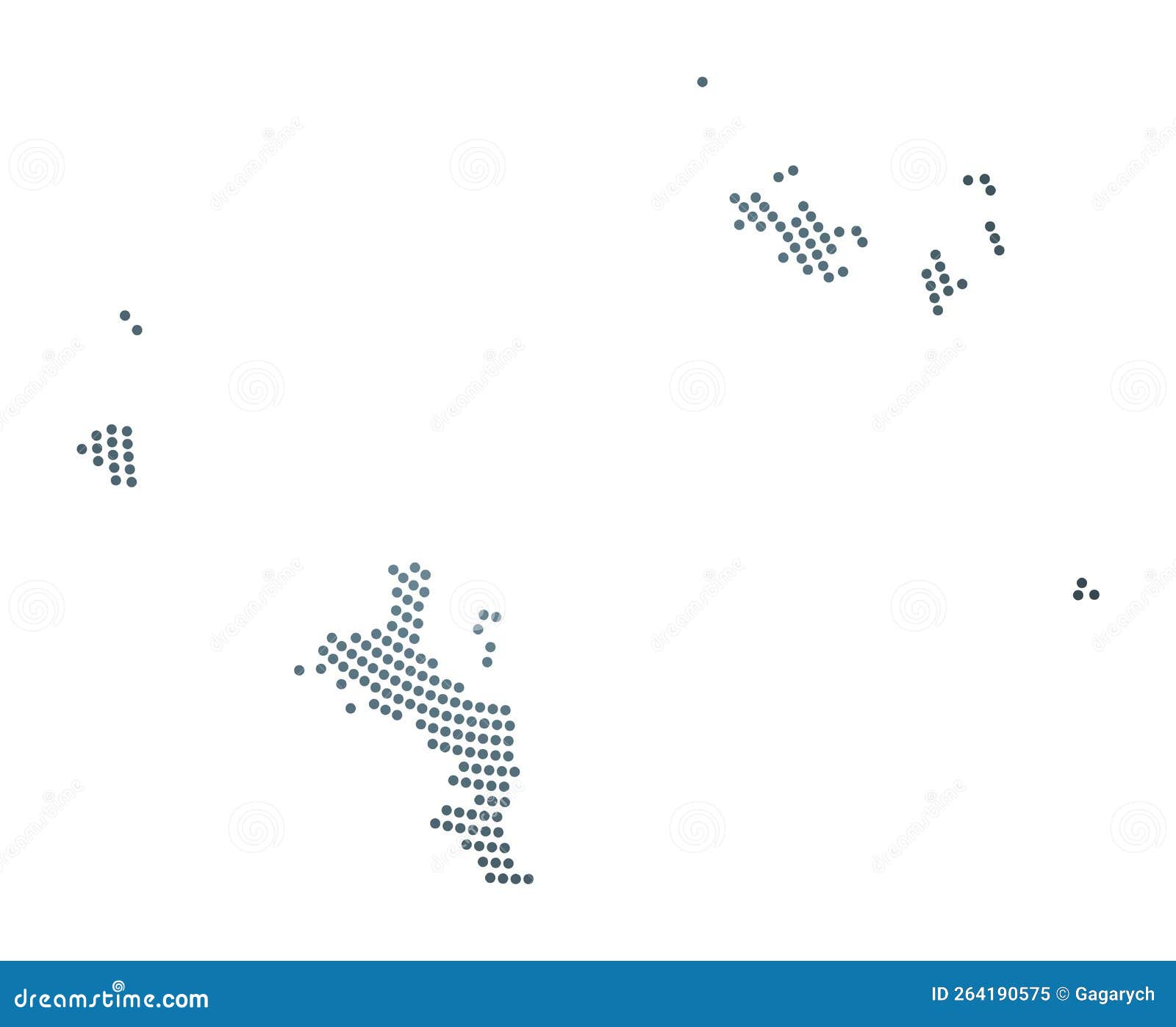Seychelles dotted map. stock vector. Illustration of business - 264190575