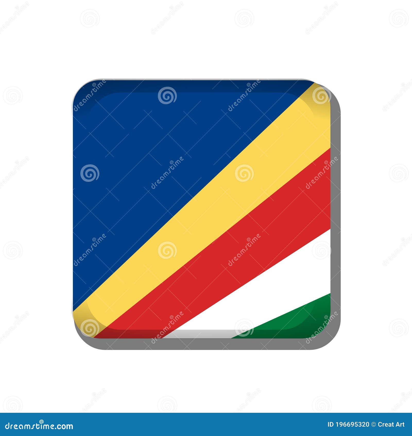Seychelles Flag Seamless Pattern. Vector Seychelloise, Flags Stickers ...