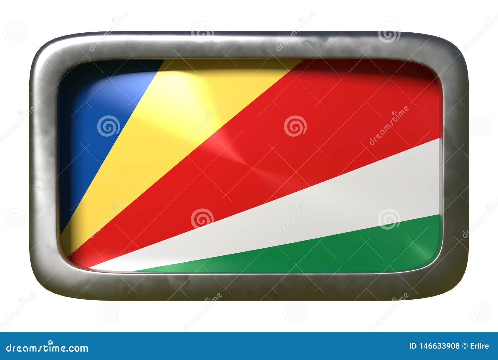 Seychelles flag sign stock illustration. Illustration of rendering ...