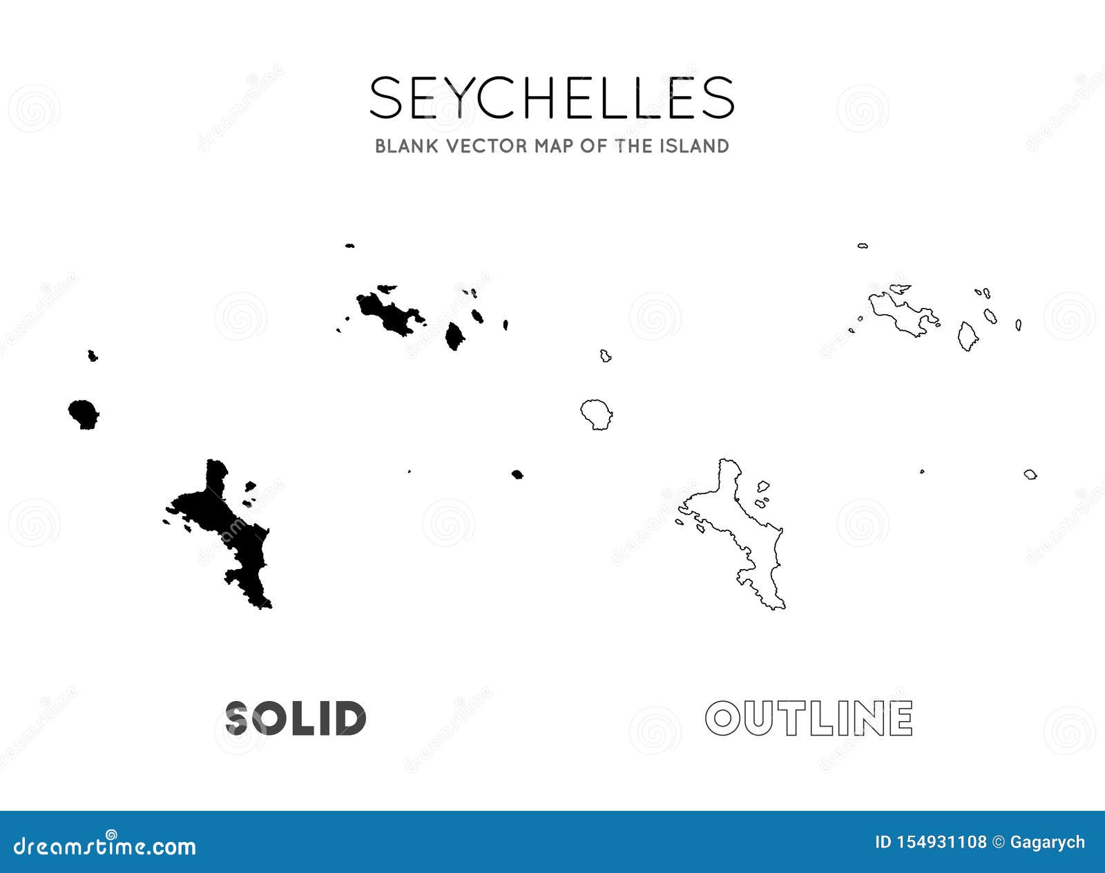 Seychelles map. stock vector. Illustration of high, landmark - 154931108