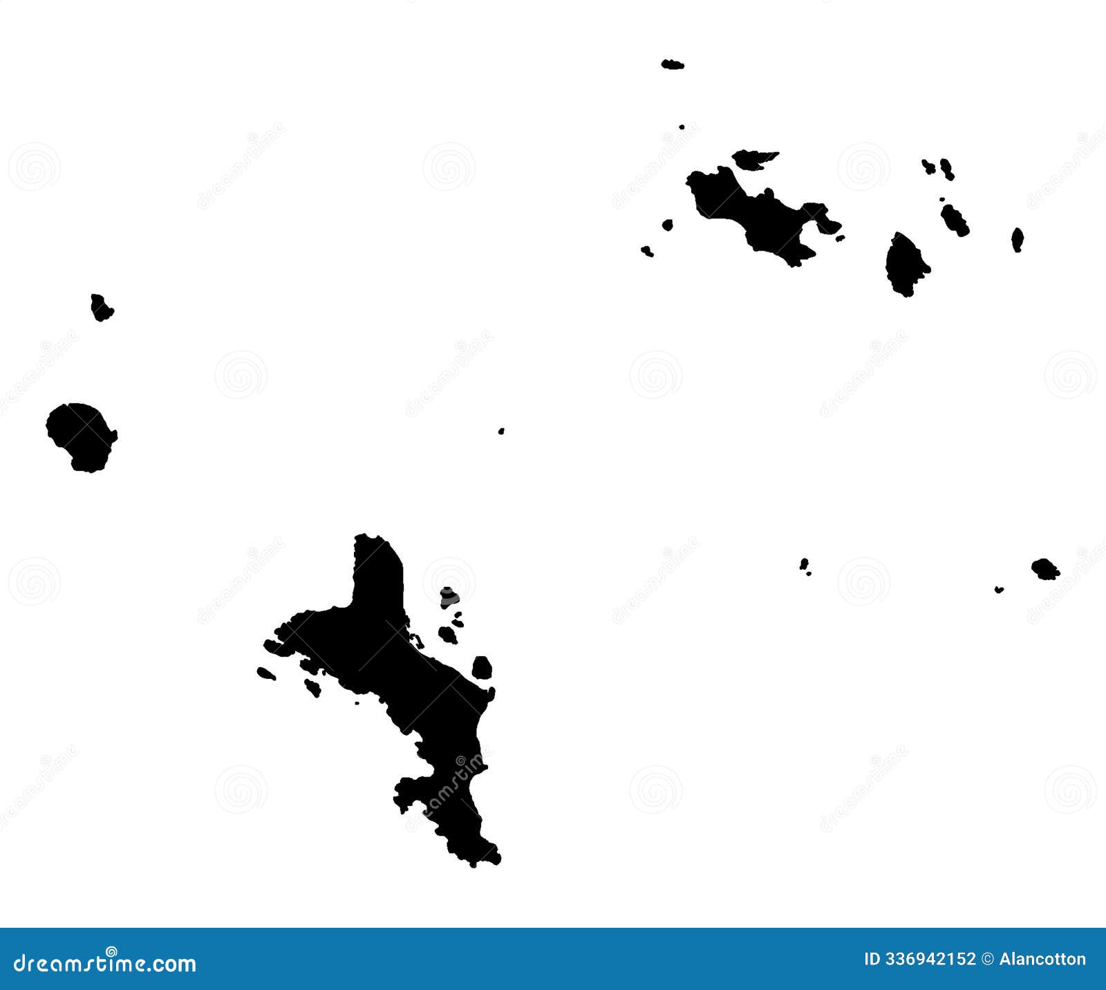Seychelles Silhouette Map stock illustration. Illustration of vector ...