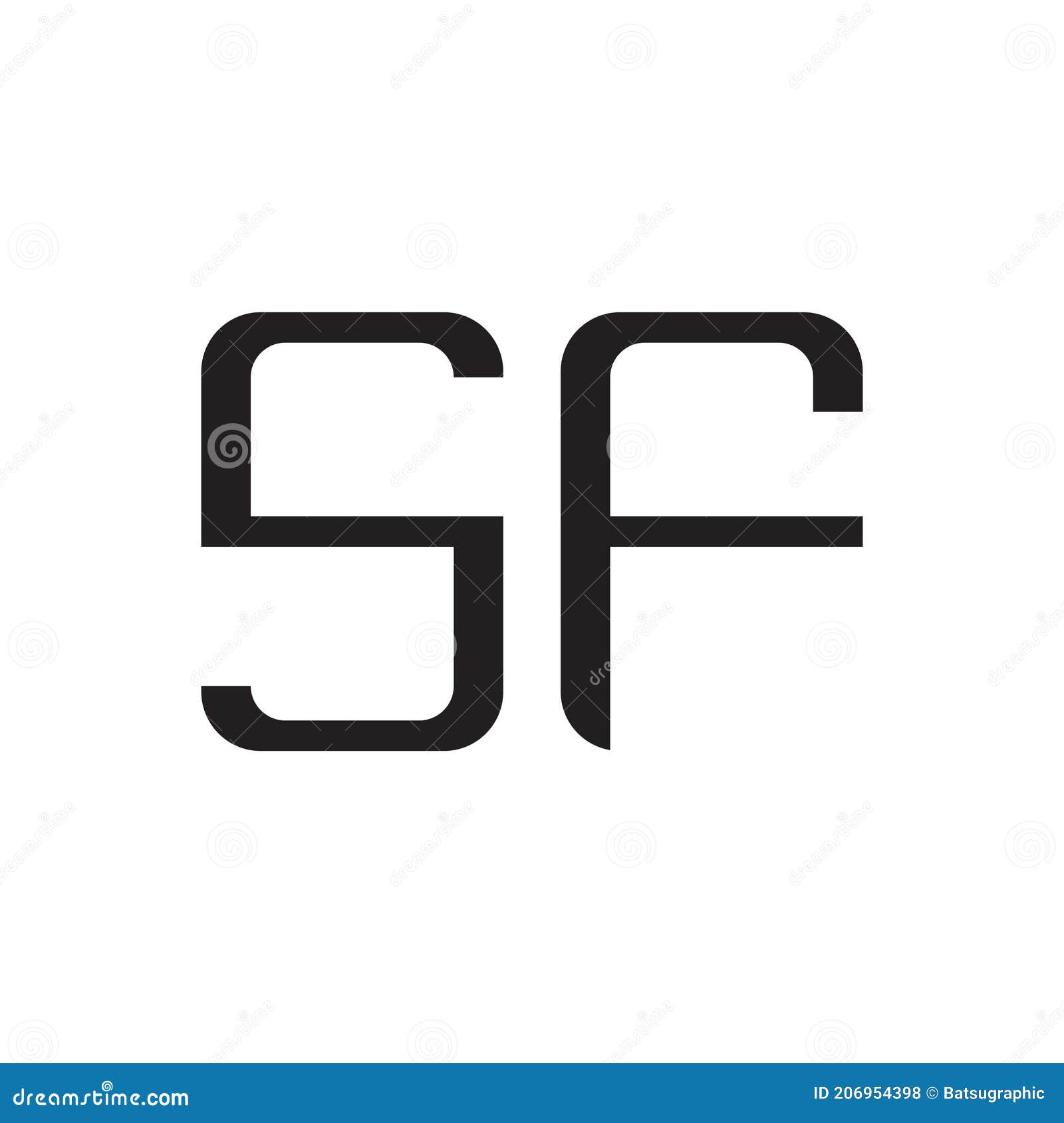Sf Initial Letter Vector Logo Icon Stock Vector - Illustration of ...