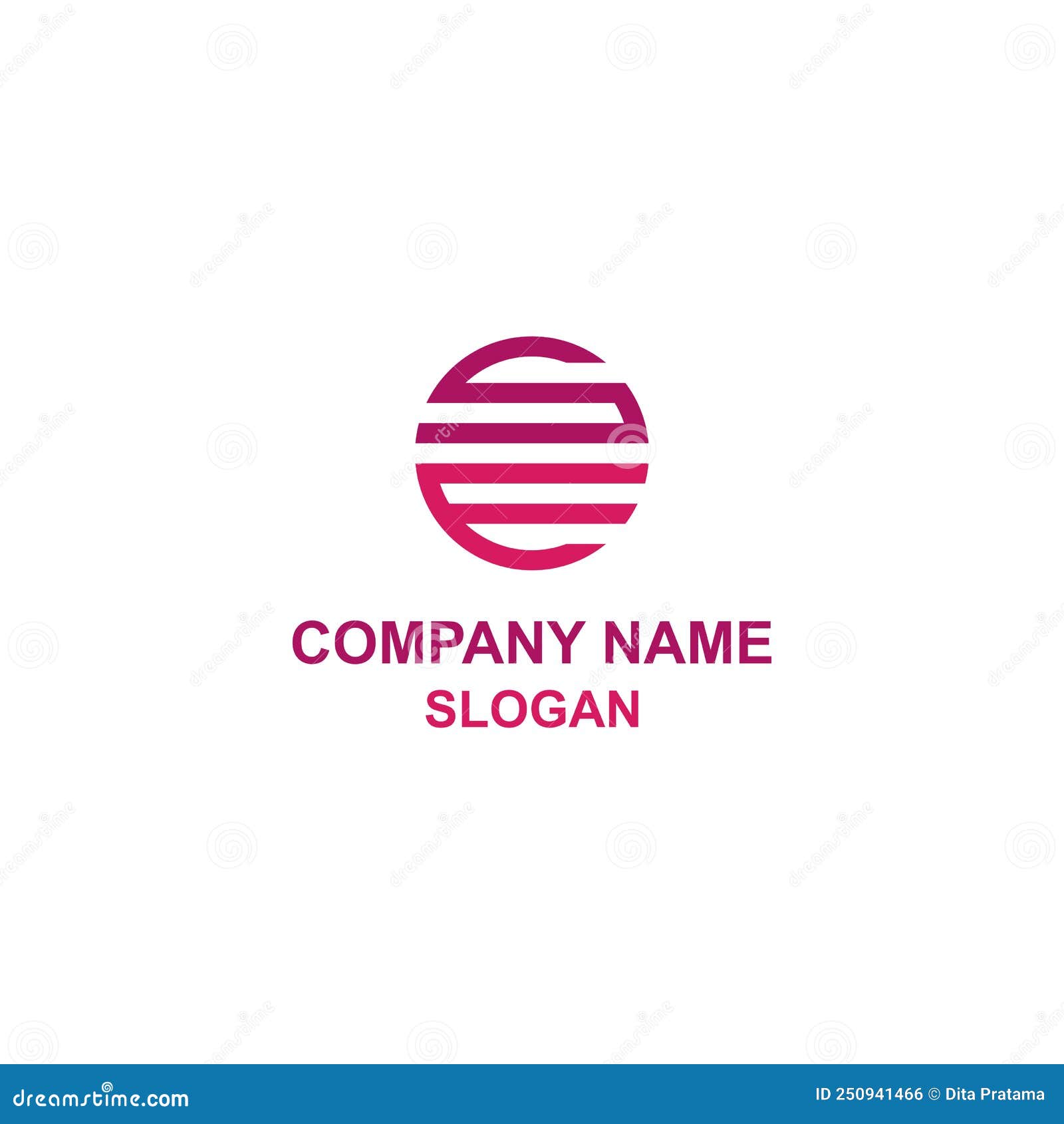 D Logo Capital Initial Letter Design Element Template. Line Snake ...
