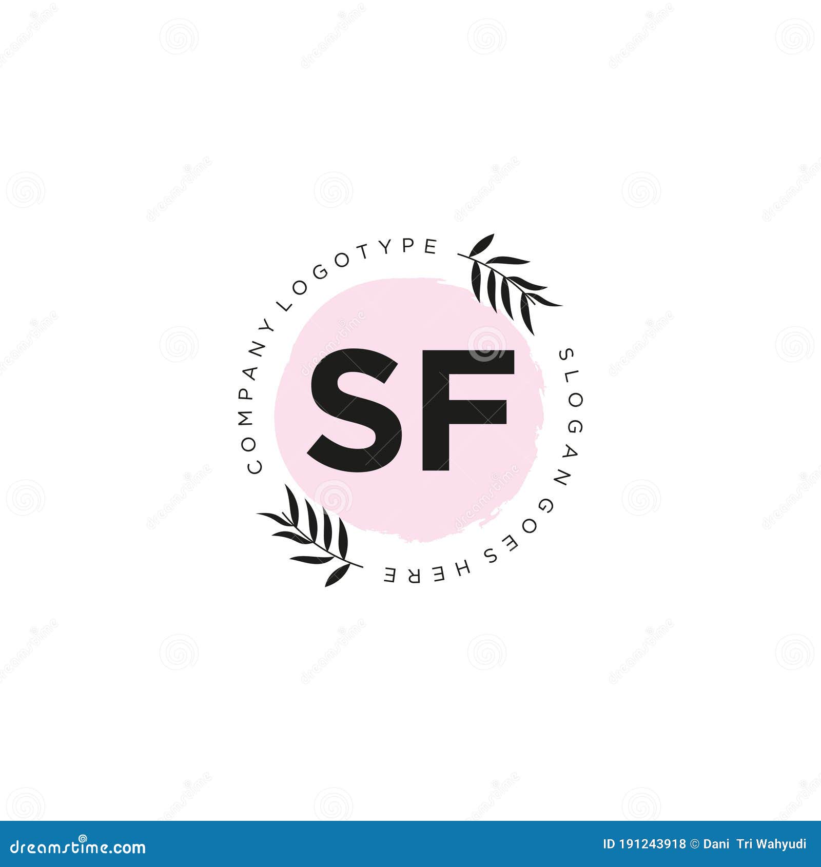 SF Letter Logo Icon Design Template Elements Stock Vector ...