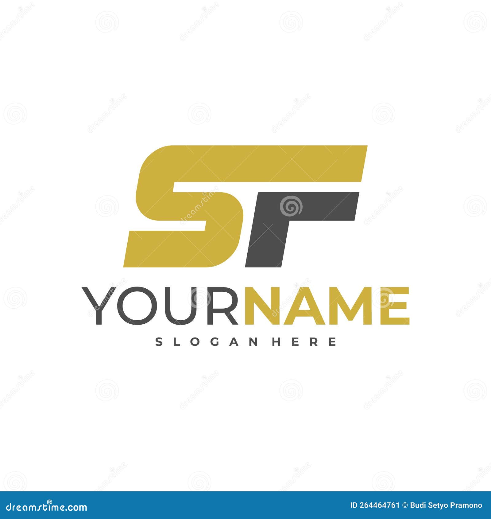 SF Letter Logo Template, Initial SF Logo Design Vector Stock ...