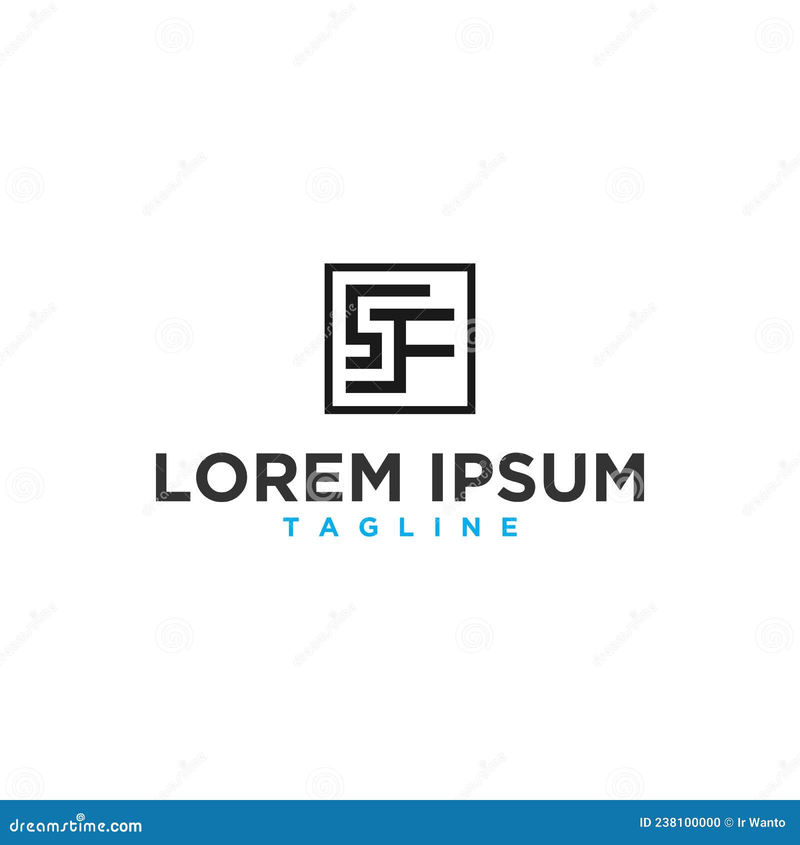 Sf Monogram Logo Design Inspiration Stock Vector - Illustration of ...