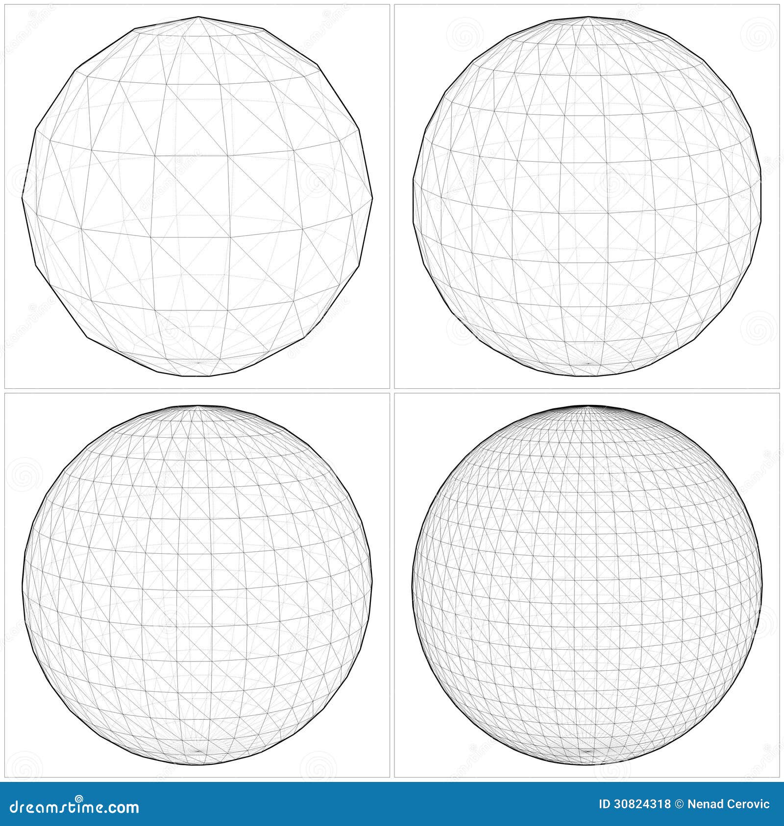 Sfera Dal Semplice Al Vettore Complicato 07 Di Forma Illustrazione ...