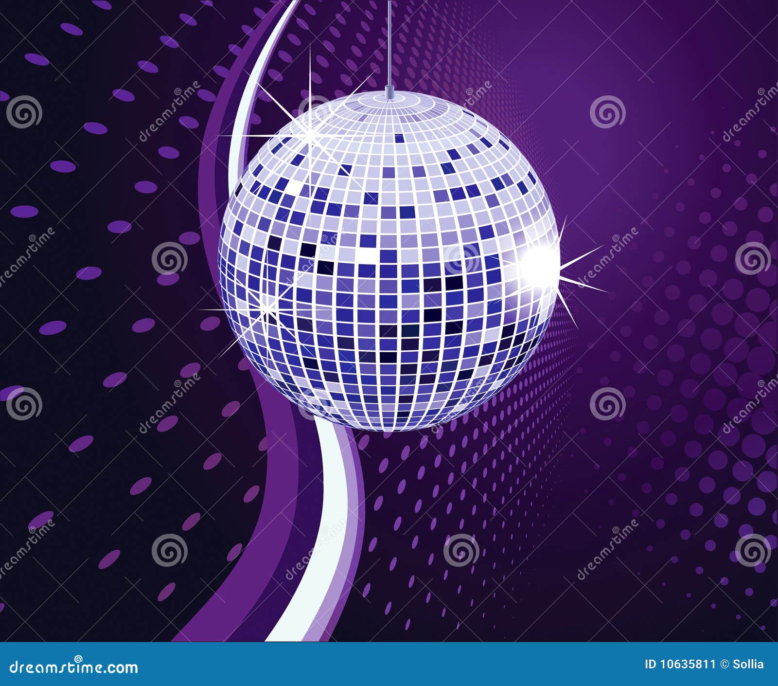 Sfera della discoteca illustrazione vettoriale. Illustrazione di disco ...