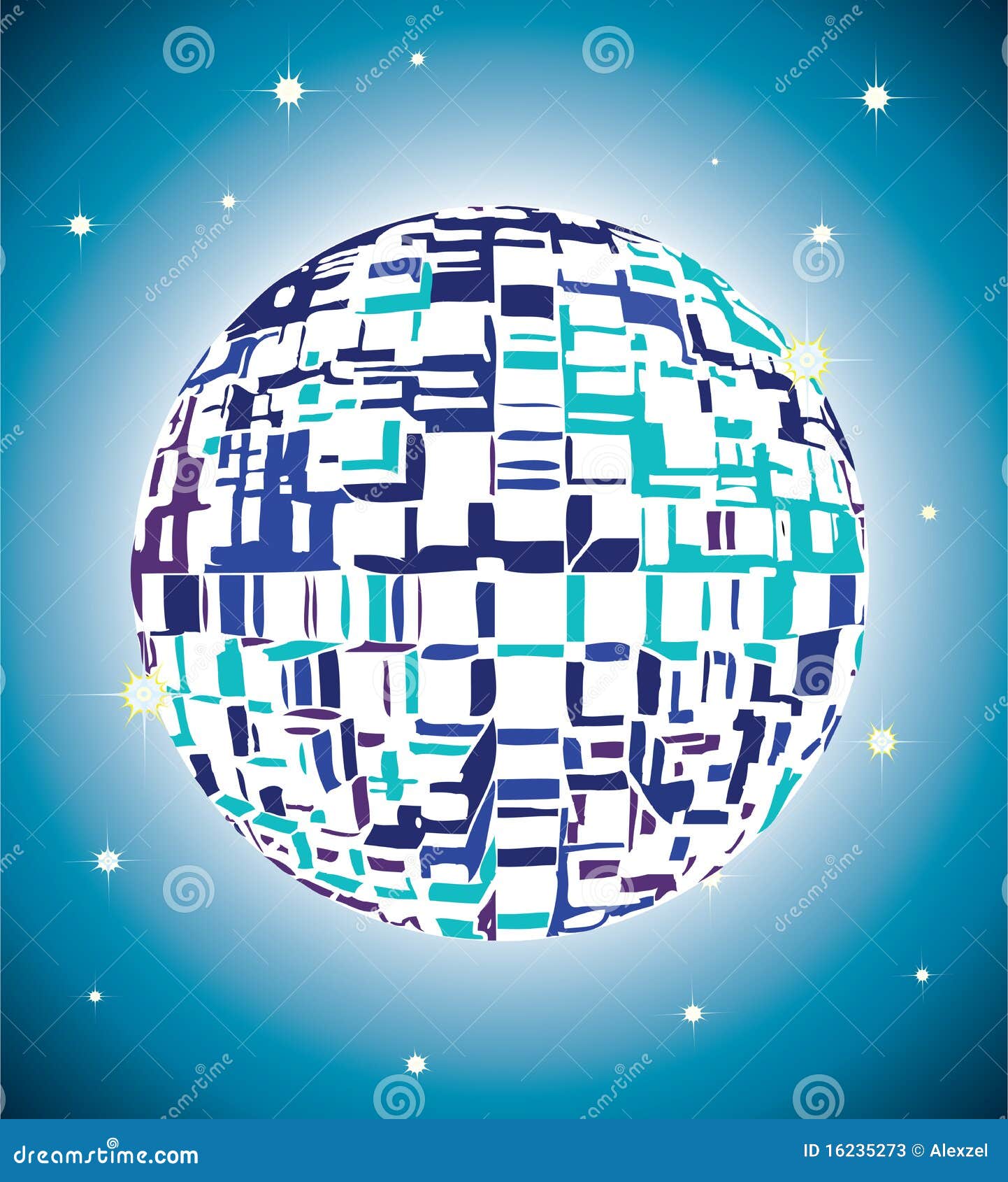 Sfera della discoteca illustrazione vettoriale. Illustrazione di ...