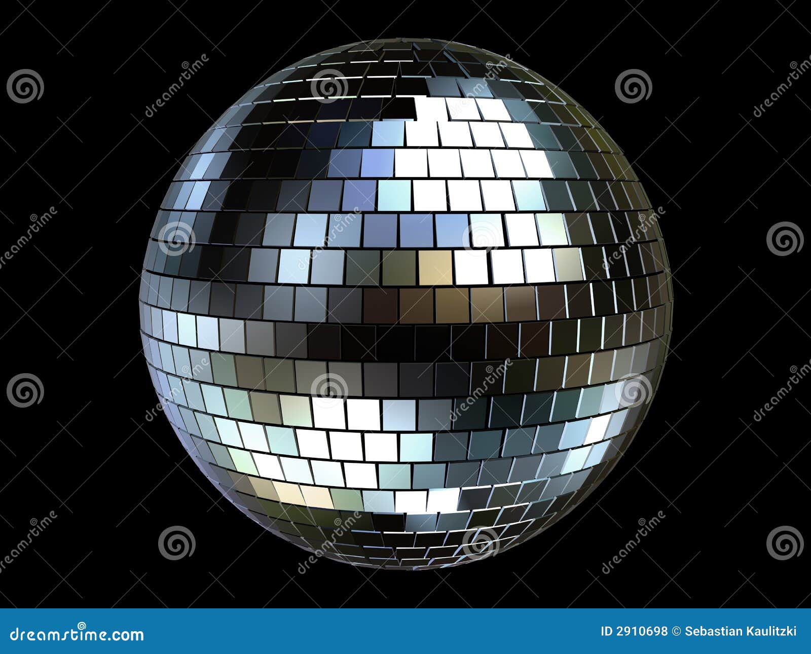 Sfera della discoteca 3d illustrazione di stock. Illustrazione di ...