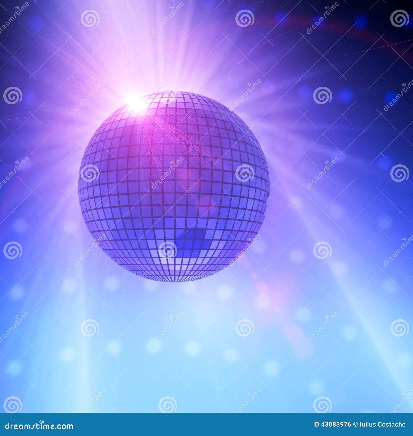 Sfera della discoteca illustrazione di stock. Illustrazione di luce ...