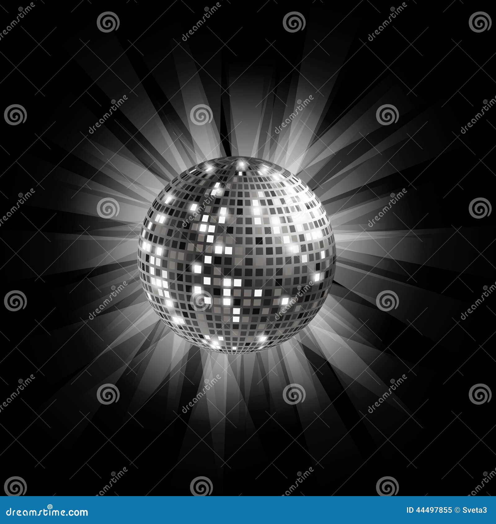 Sfera della discoteca illustrazione vettoriale. Illustrazione di ballo ...