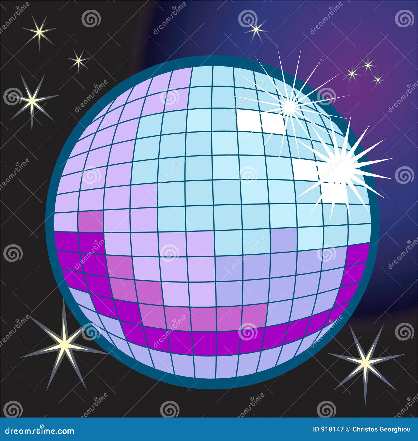 Sfera Della Discoteca O Dello Specchio Illustrazione Vettoriale ...