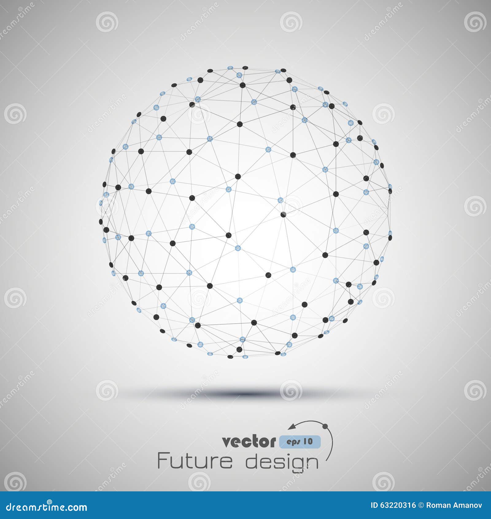 Sfera Geometrica Astratta Di Vettore Illustrazione Vettoriale ...