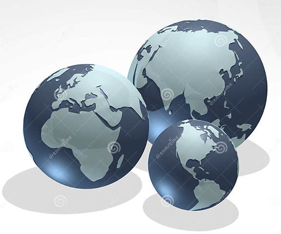 Sfere della terra illustrazione di stock. Illustrazione di terra - 203146