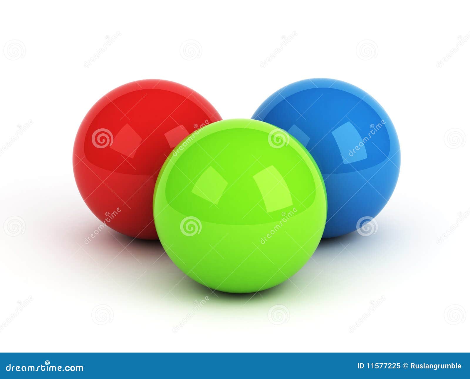 Sfere Verde Blu Rosse Luminose Illustrazione di Stock - Illustrazione ...
