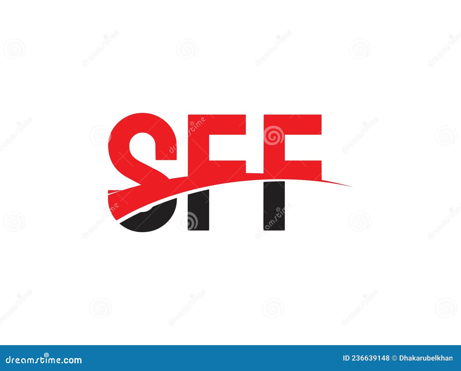 SFF Letter Initial Logo Design Vector Illustration Stock Vector ...